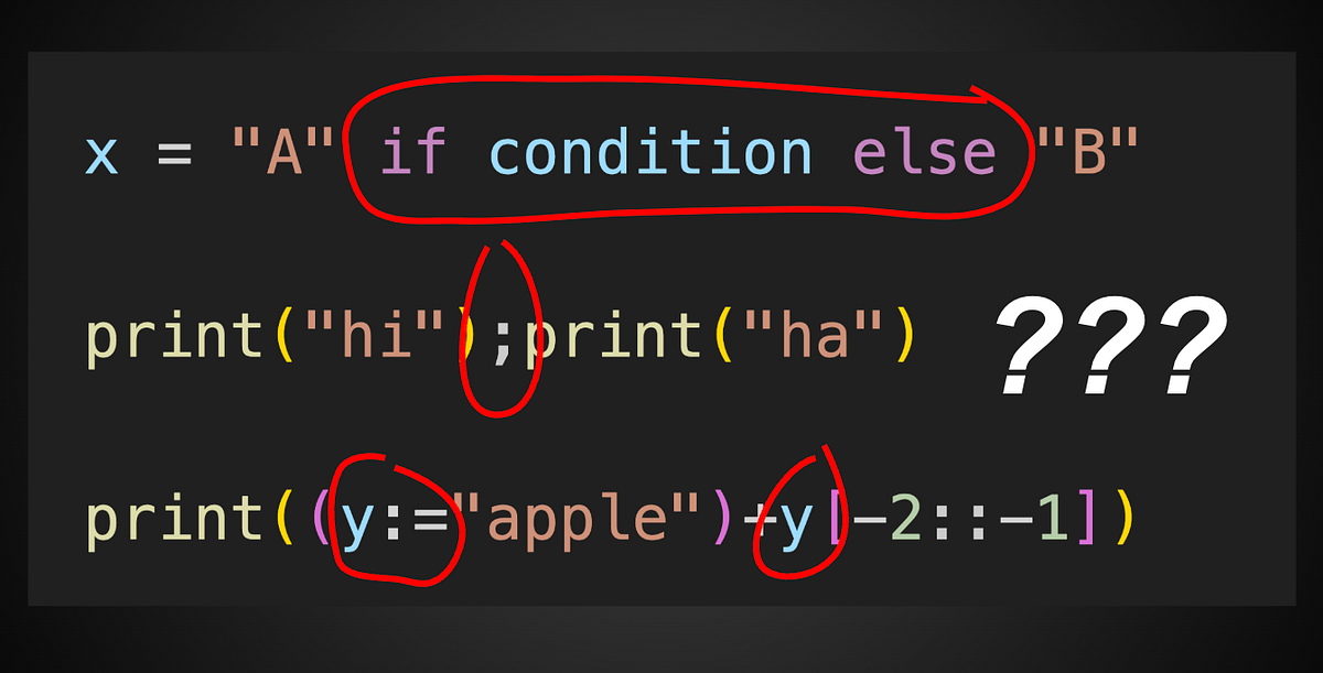 10 Things I Regret Not Knowing Earlier About Writing Python Code In One Line | by Liu Zuo Lin ...