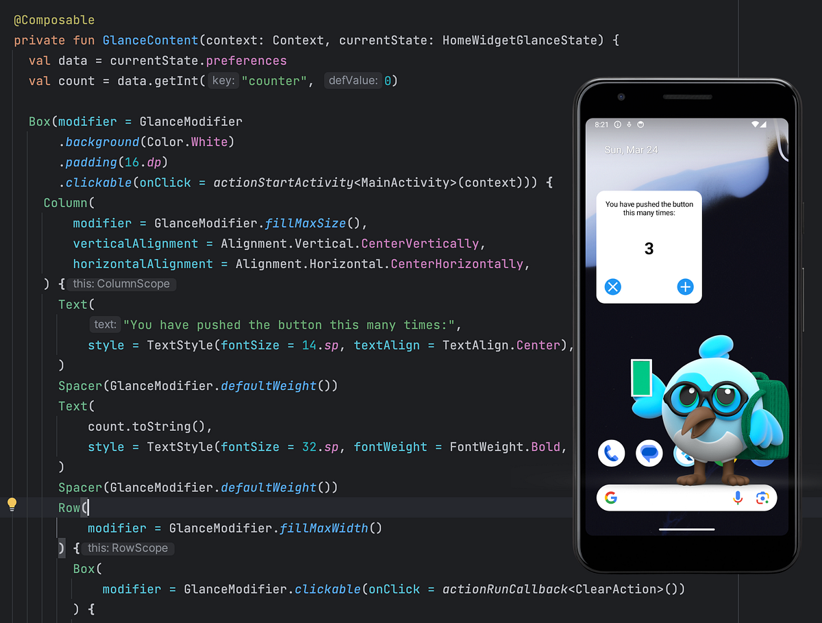 Jetpack Glance Home Screen Widgets with Flutter | by Anton Borries | Medium