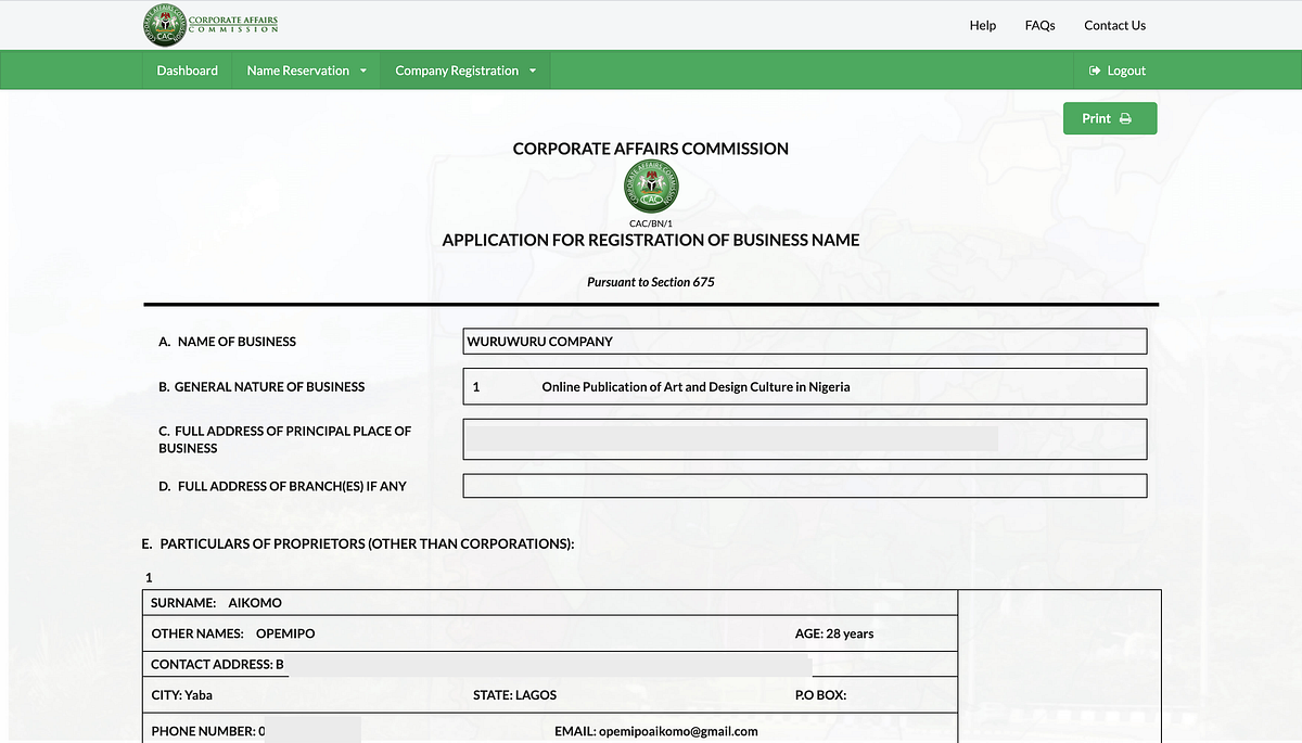 #6: CAC Registration I. September 7 | by Tomiwa Ajiboye | wuruwuru | Medium