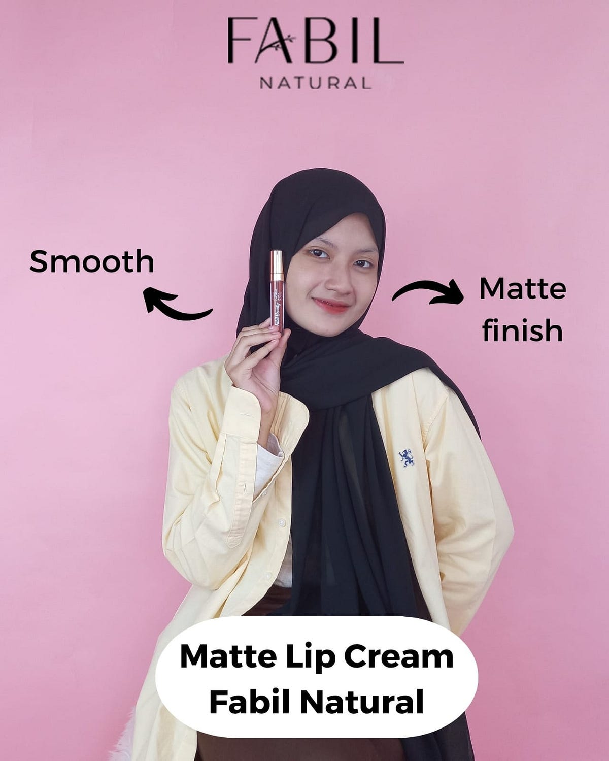 Matte Lip Cream Fabil Natural - Reseller Lipcream Terlengkap - Medium