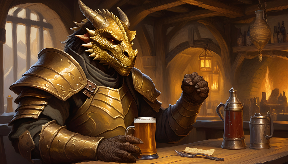 Legend of the Golden Dragonborn. A fantasy short story of friendship ...