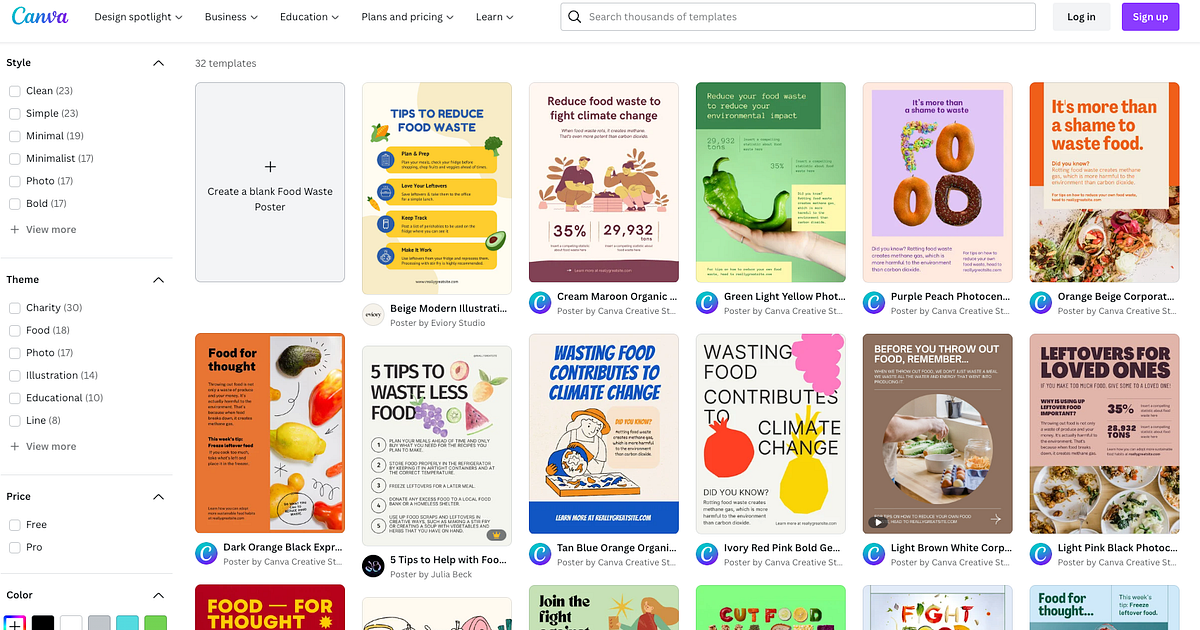 Food Waste Posters and Infographics | by Budgeat | Medium