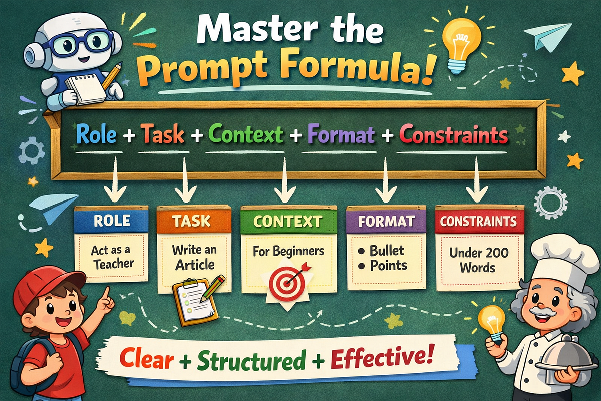 How to Write Better Prompts: A Simple Formula for Beginners | by Diya ...