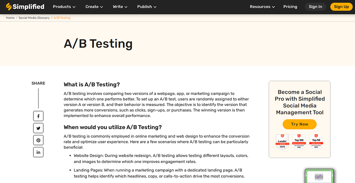 Unlocking the Power of A/B Testing in Social Media: A Complete Glossary ...