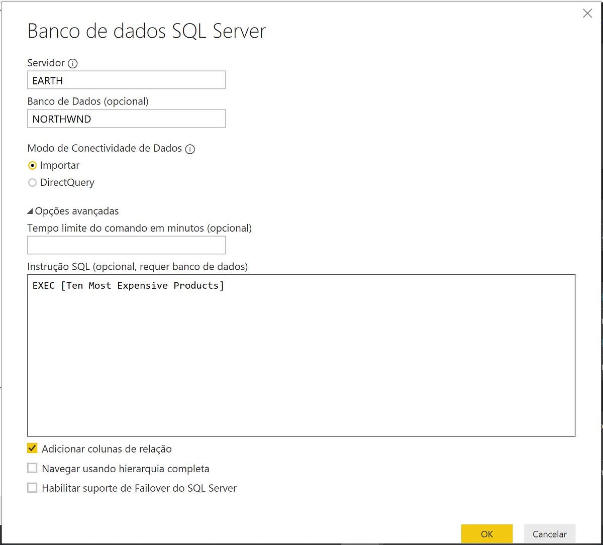 Uso de Stored Procedures no Power BI | by Renato Haddad | Medium