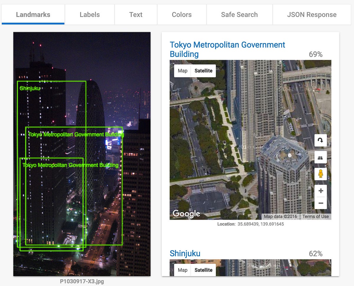 Testing Google Cloud Vision API Landmark detection with my own travel ...