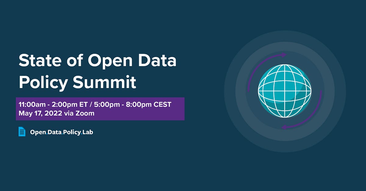 Announcing New Global, Nonpartisan Summit on State of Open Data Policy ...