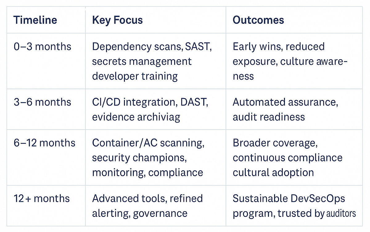 The SMB DevSecOps Playbook: A 12-Month Maturity Journey | by Secnuo ...