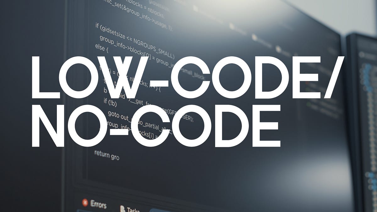 Why Low-Code/No-Code is the Key to Rapid Digital Transformation? | by ...