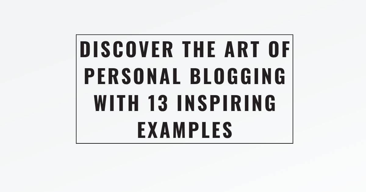 Explore the Best Personal Blog Examples for Inspiration | by Ron'dre ...