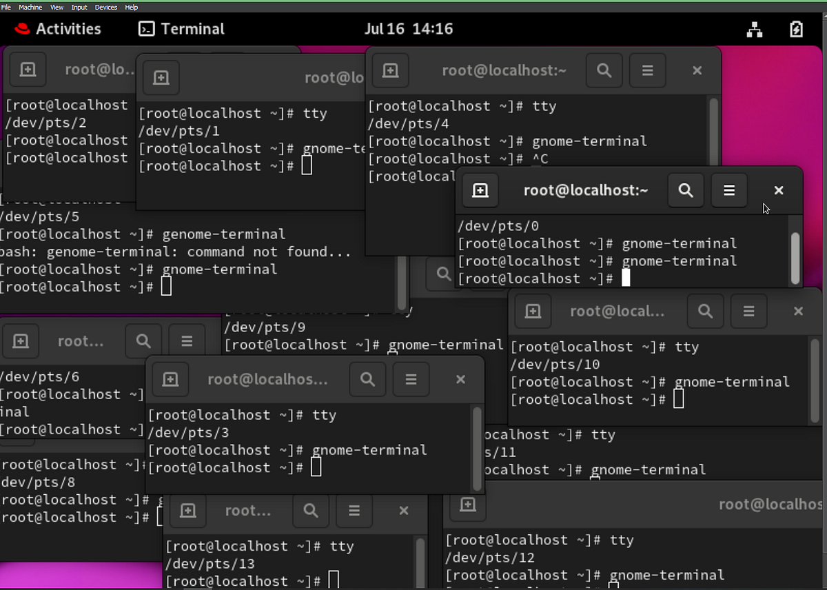 How to add more terminals and How to add more GUI to RHEL9 OS | by Aakritigoyal | Medium