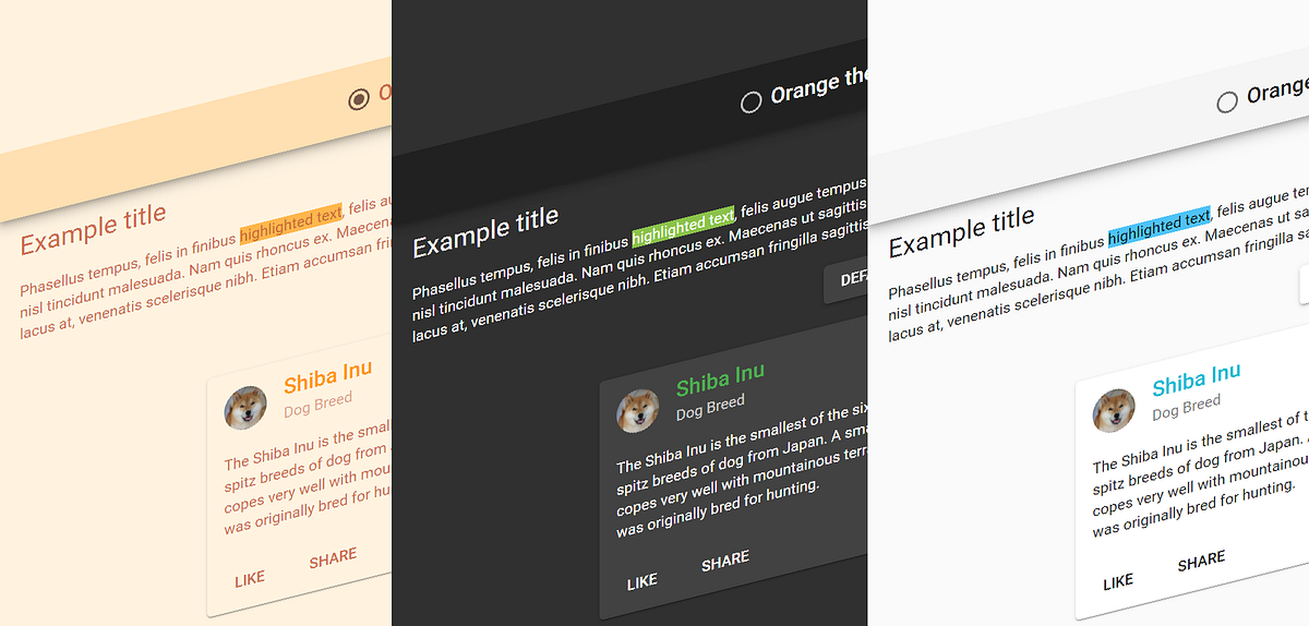 Custom Angular Material multiple themes (guide) | by Maxim Sevriukov ...