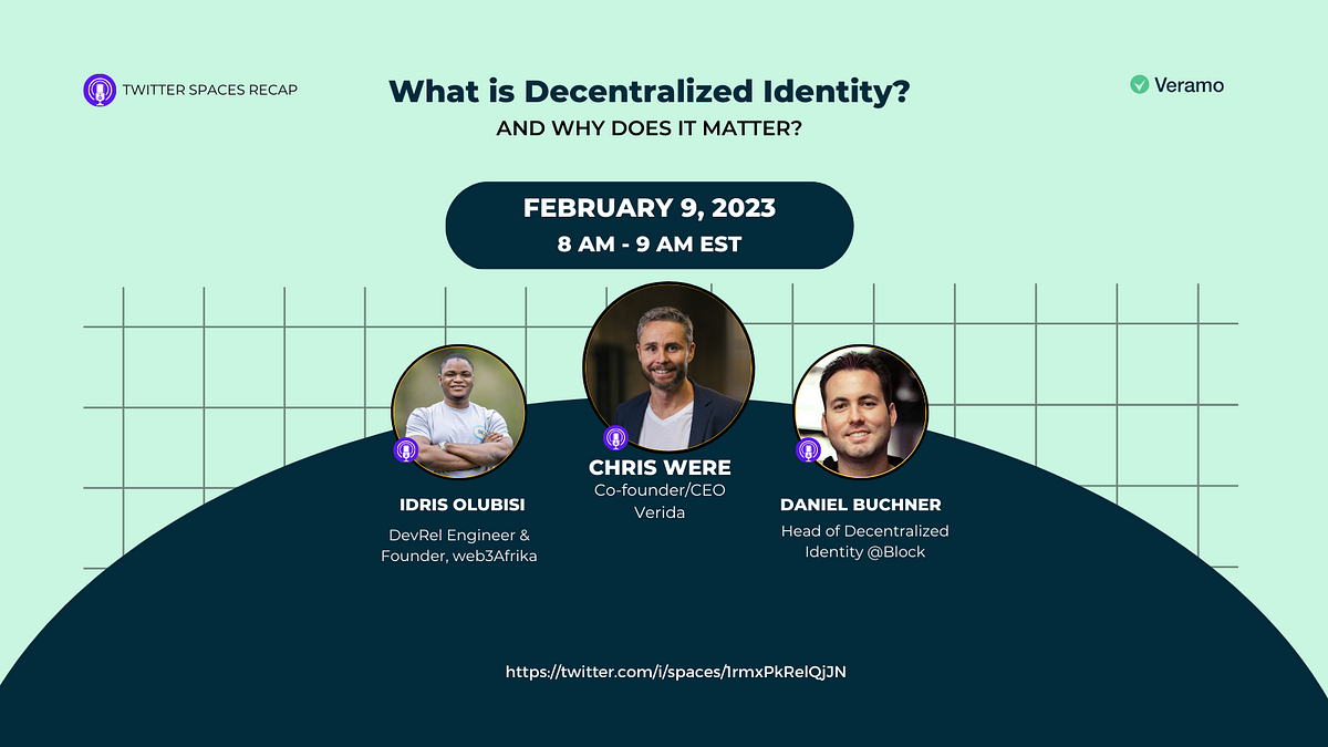 Twitter Spaces Recap — What is Decentralized Identity and why Do we ...