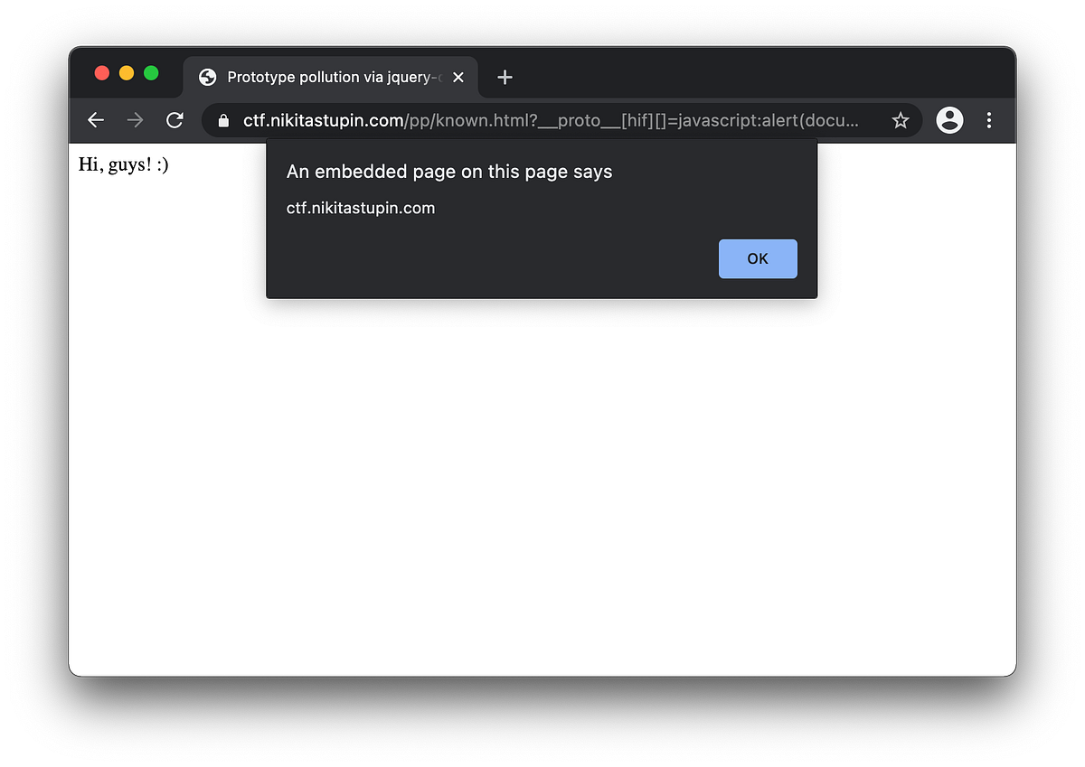 JavaScript prototype pollution: practice of finding and exploitation | by Nikita Stupin ...