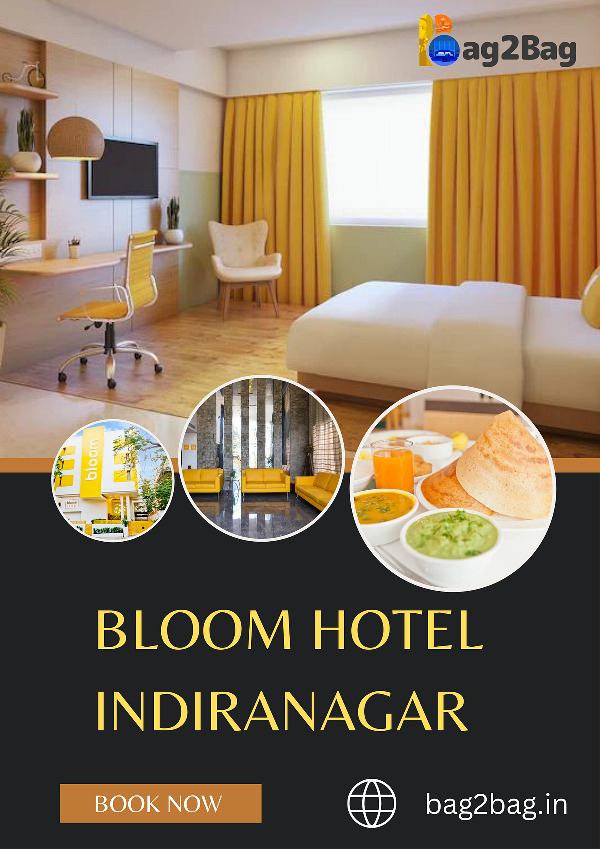Bloom Hotel in Indiranagar Bangalore | Book with Bag2Bag and Pay by ...