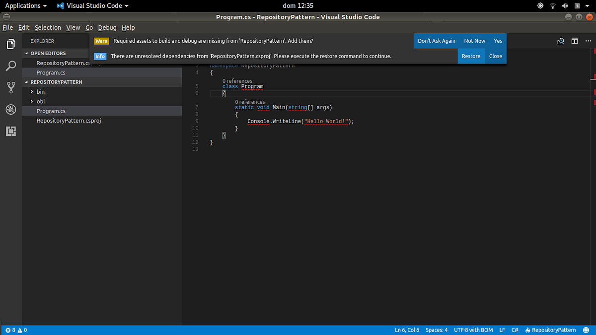 Repository Pattern com dotnet-core, Entity Framework Core e PostgreSQL. | by Otávio Larrosa | Medium