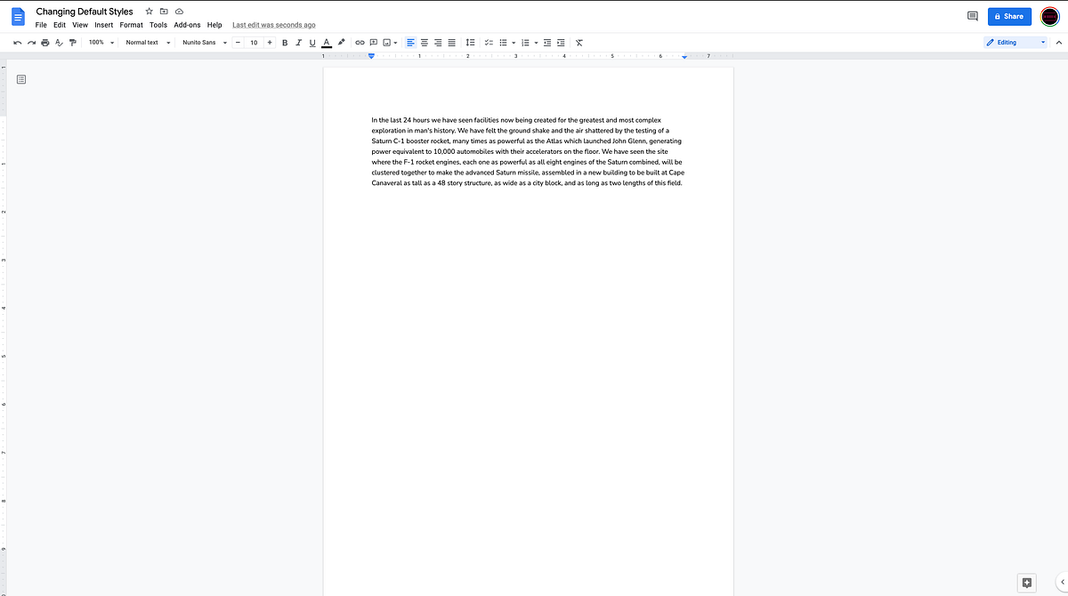 Changing Google Docs’ Default Styles | by H. Kamran | Medium