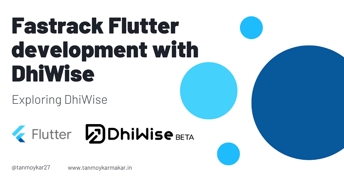 Fastrack your Flutter development with DhiWise | by Tanmoy karmakar | Medium