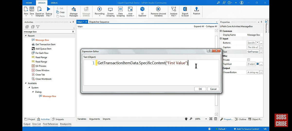 Get Transaction Item and add data queue item Uipath has two activities ...