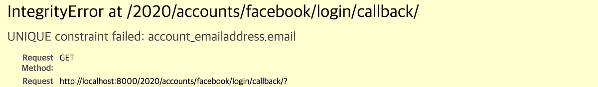 [django-allauth] UNIQUE constraint failed: account_emailaddress.email | by amazingguni | Medium