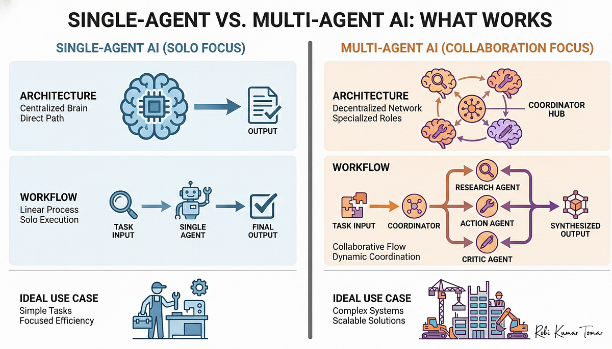Single-Agent vs Multi-Agent AI: What Actually Works in Practice | by ...
