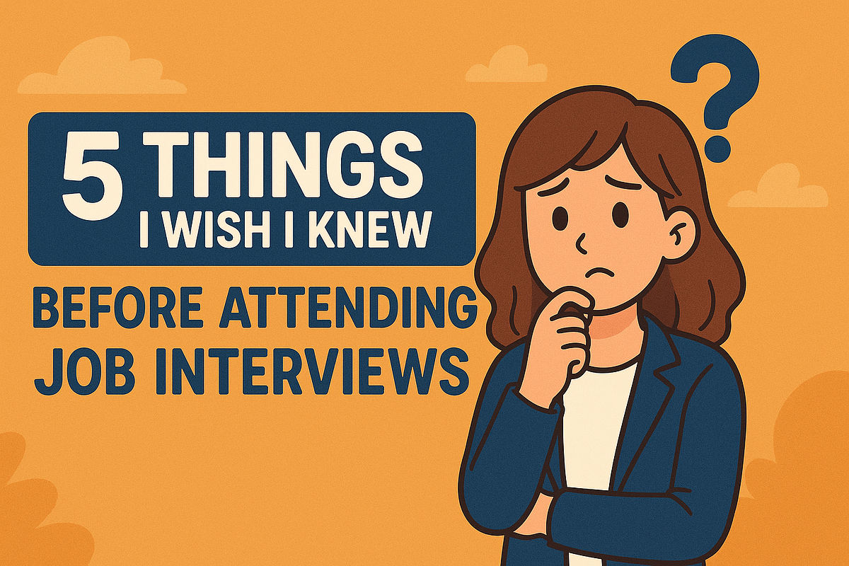5 Things I Wish I Knew Before Attending Job Interviews | by The Analyst ...