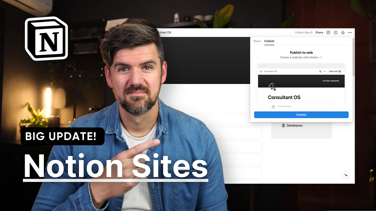 Notion Sites is a Game-Changing Update | by Dave, The Notion Coach | Medium