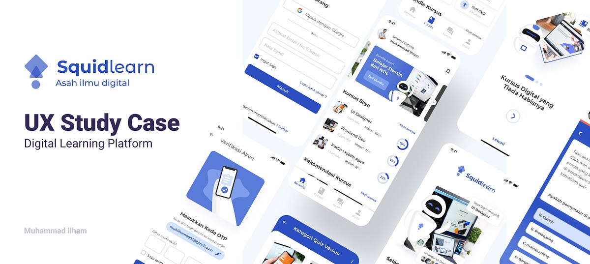 UX Case Study — Digital Learning Platform [Squidlearn] | by Muhammad ...