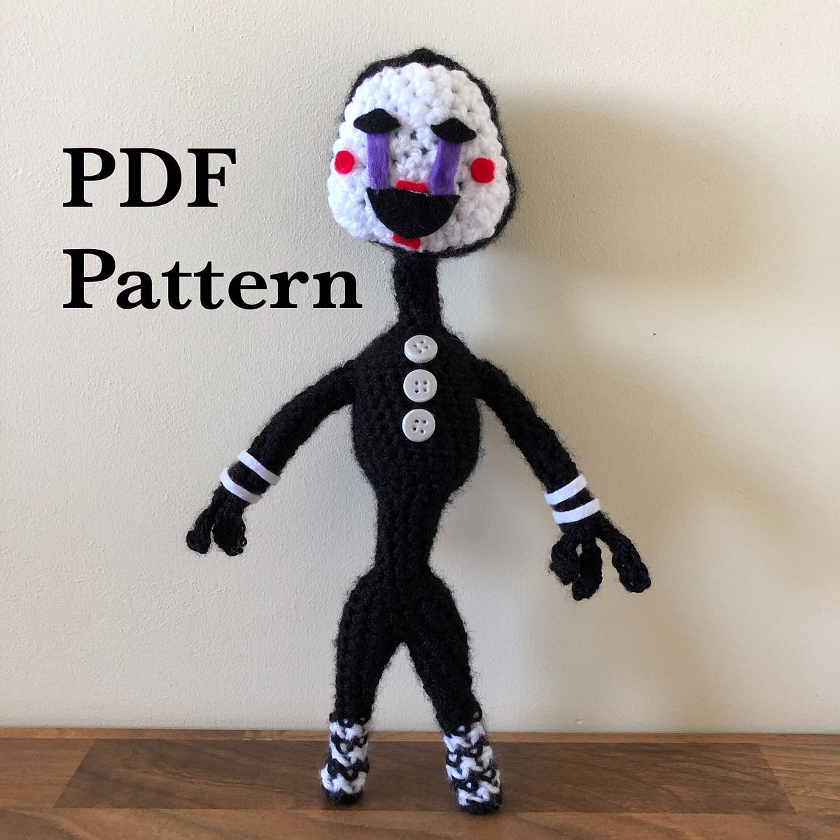 PUPPET Five Nights at Freddy’s Crochet Pattern — DIGITAL DOWNLOAD | by ...