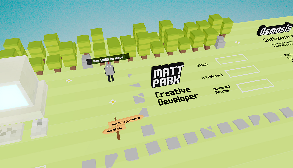 How I made my 3d Portfolio Website | by Matt Park | Medium