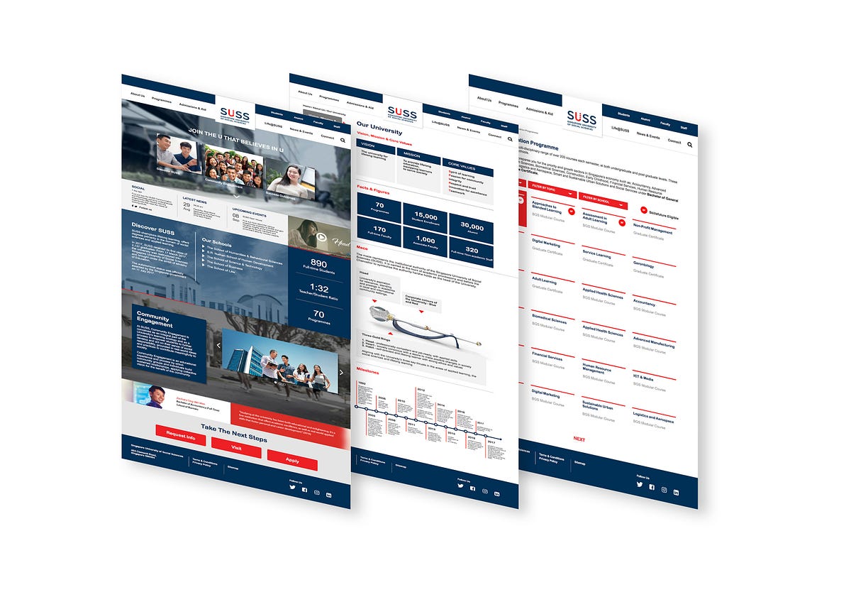 Redesign of SUSS Website. The Bottleneck Project Two —… | by Oh ruey ...