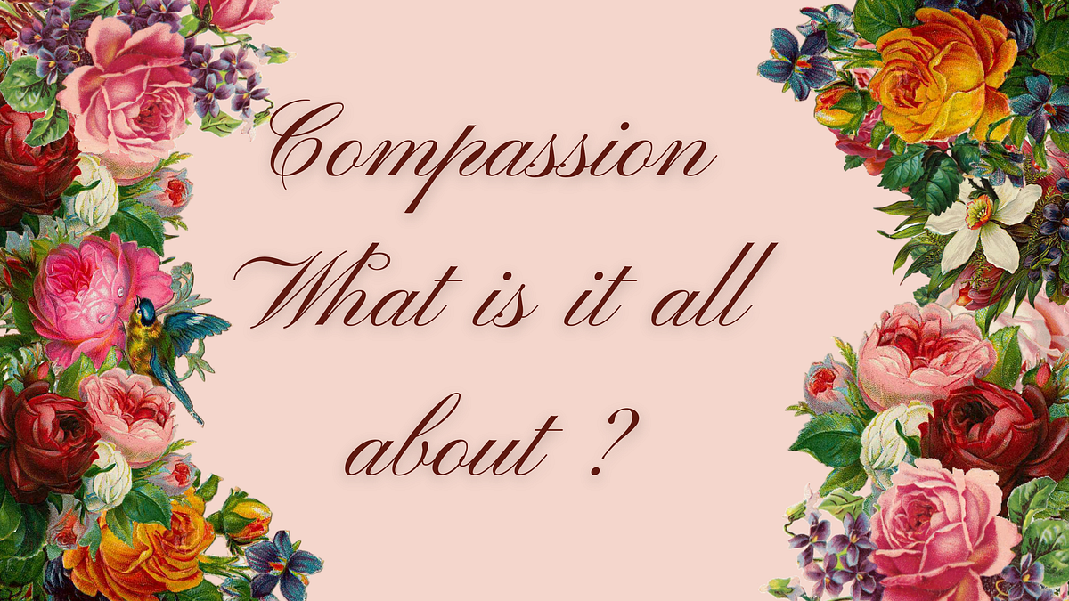 Compassion, What it is all About? | by Dr Darshana Sarmah | Medium
