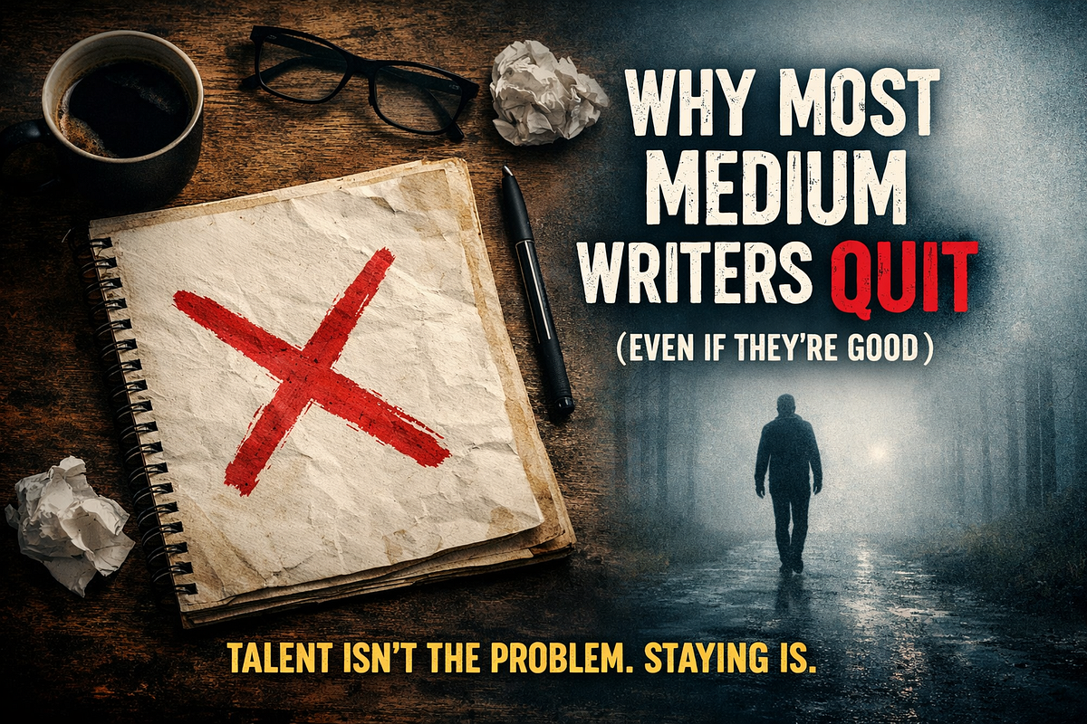Why Most Medium Writers Quit (Even If They’re Good) | by Anup | Medium