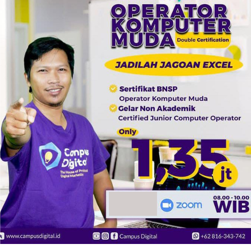 Sertifikasi Operator Komputer muda di Pontianak |Campus Digital ...