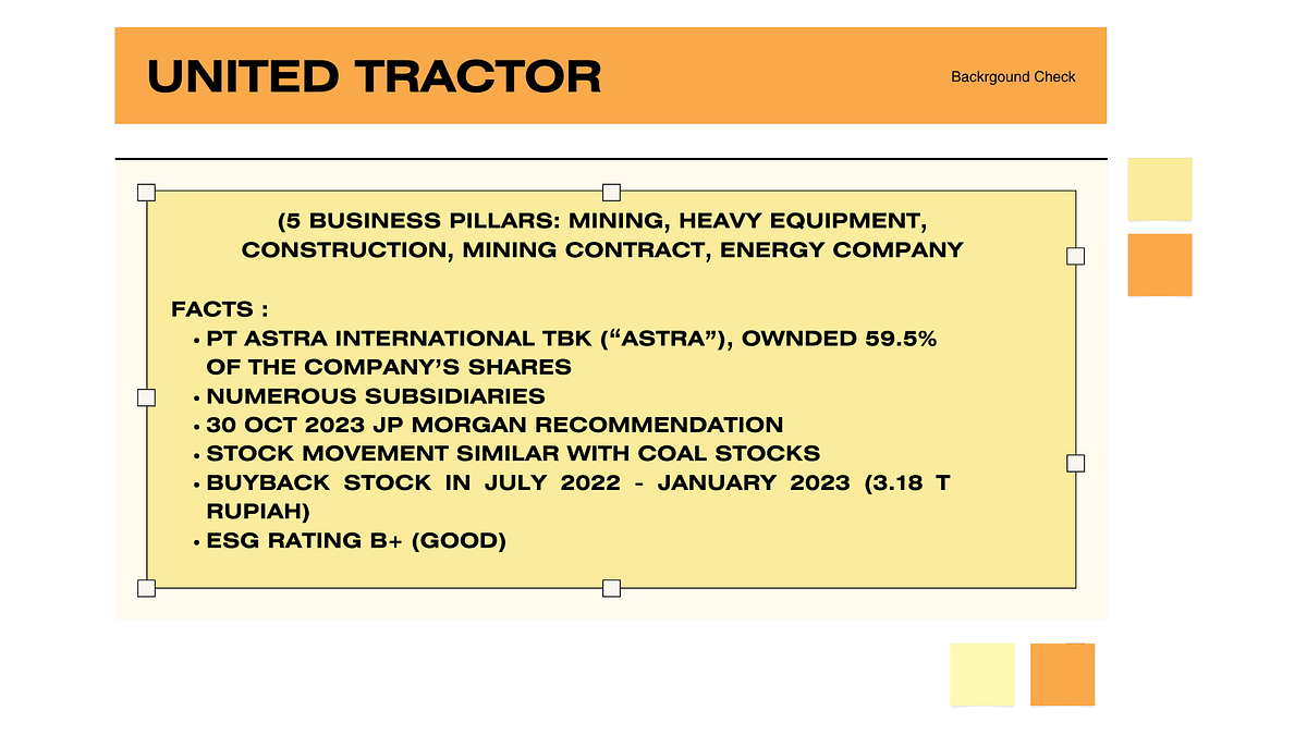 Thoughts on United Tractor - Augusto Nonga Putra - Medium
