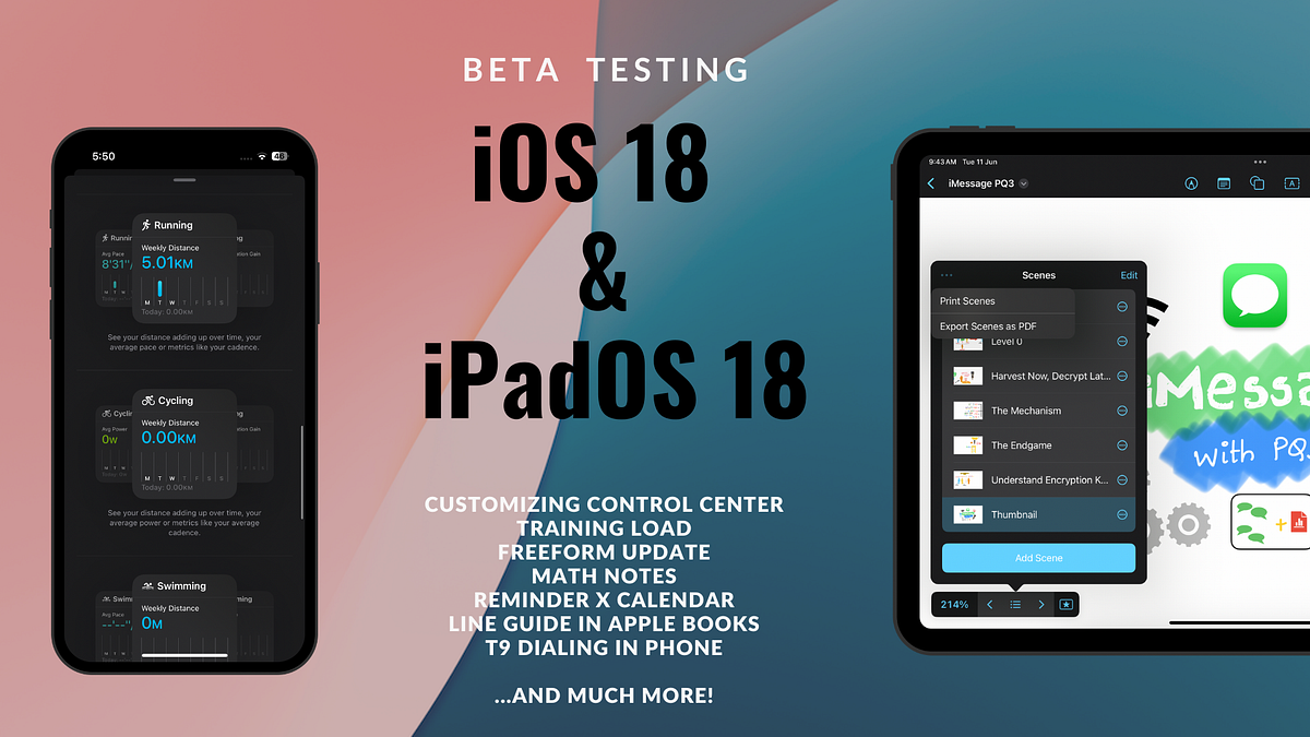 Beta Testing iOS 18 and iPadOS 18 on Mid-Age Devices: The Cosmetic ...