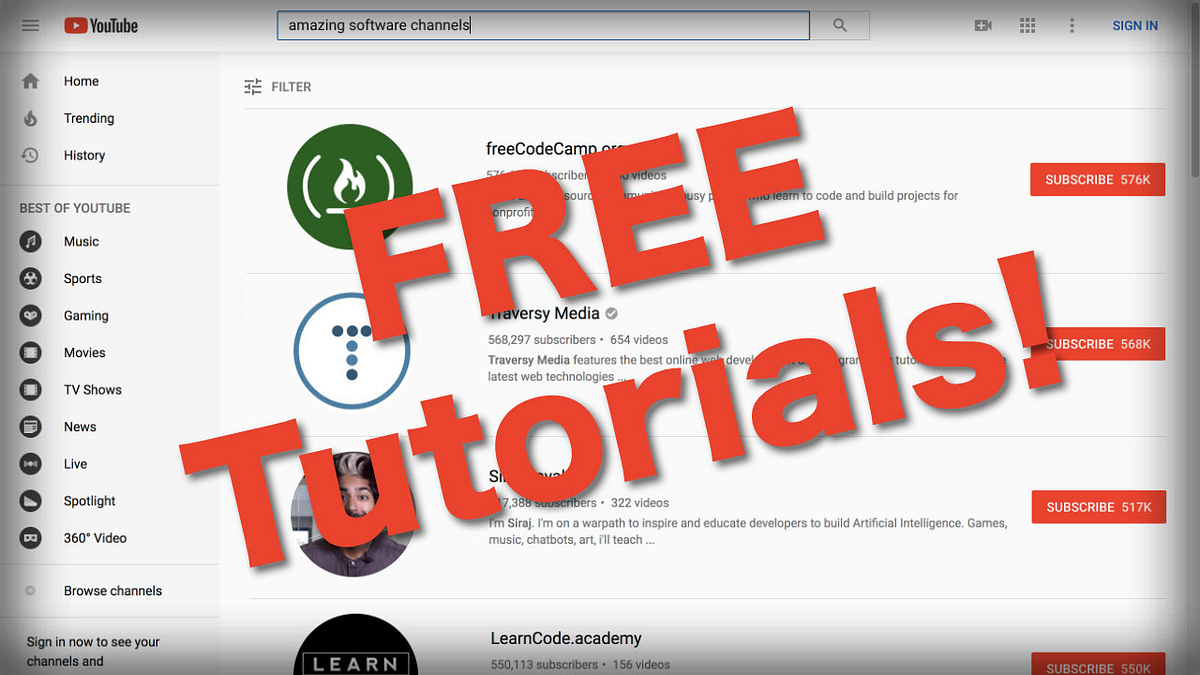 Want excellent free coding tutorials? Subscribe to these YouTube ...