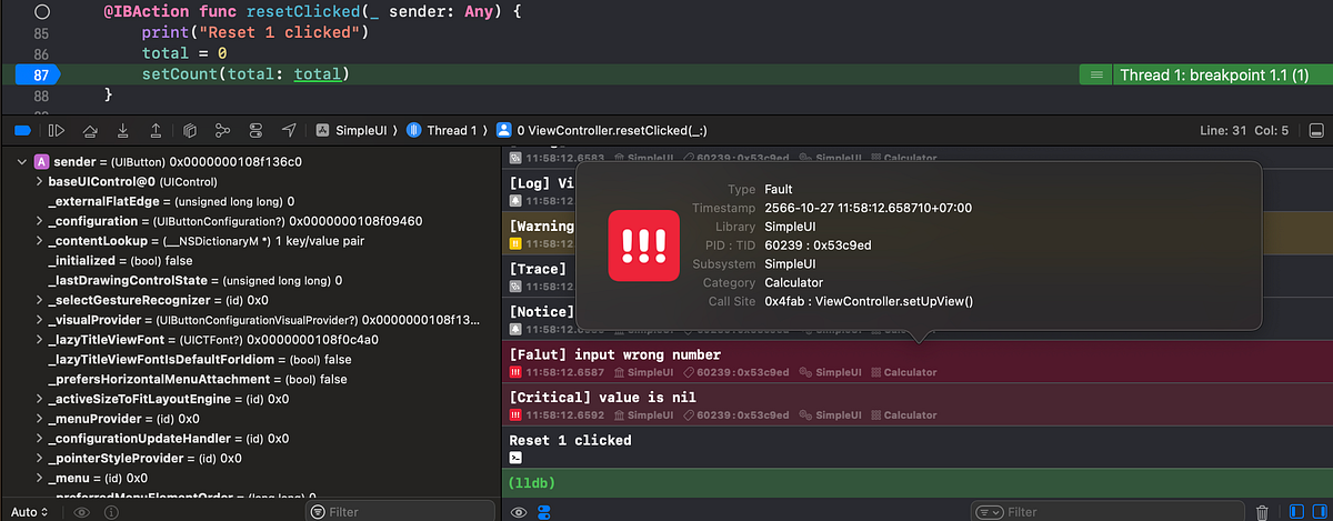 OSLog — Logging แบบใหม่บน Xcode15 | by Pokotuz Art | TakoDigital | Medium