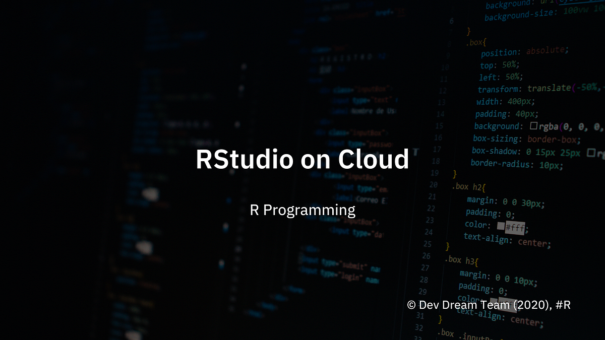 Use R Programming on “RStudio Cloud” Directly on Browser | by Korkrid Kyle Akepanidtaworn | TDS ...
