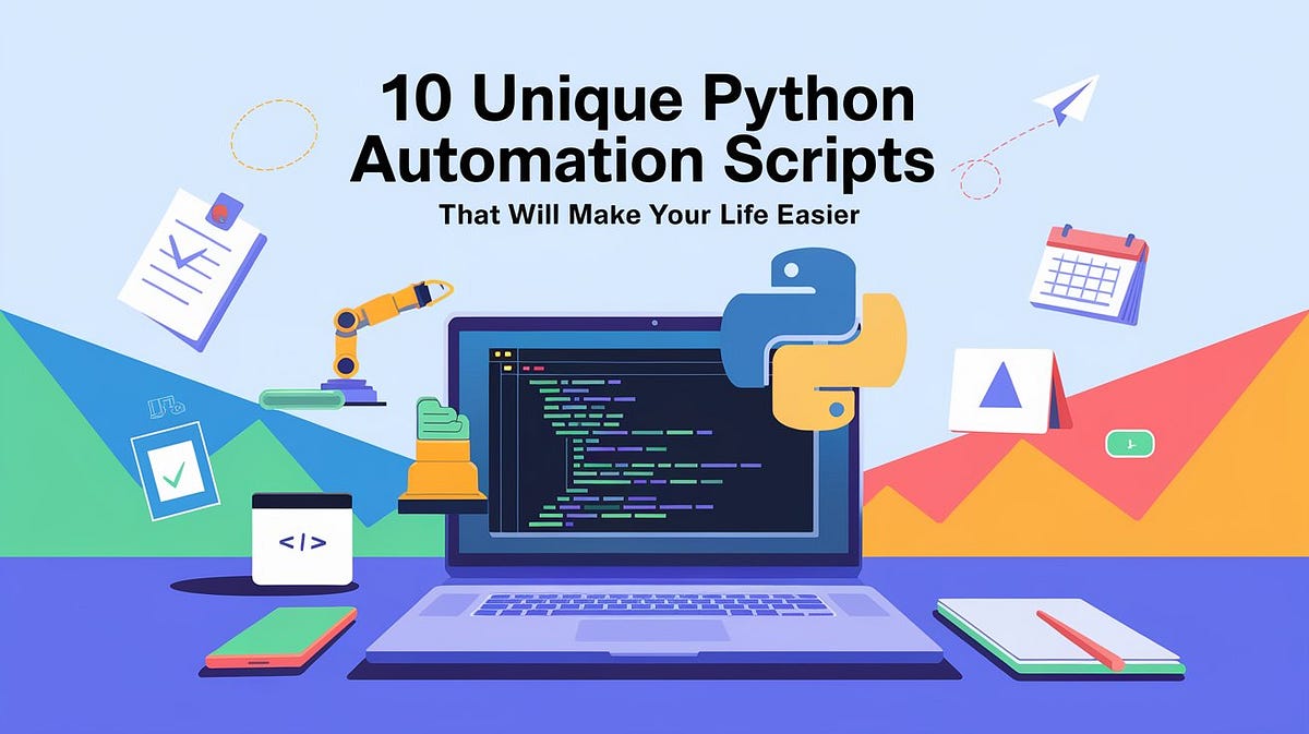 10 Unique Python Scripts for Automation | Python in Plain English