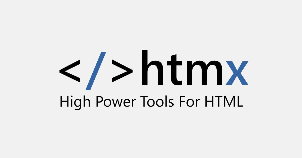 Why htmx ?. HTMX is a JavaScript library that… | by David Lee | Towards Dev