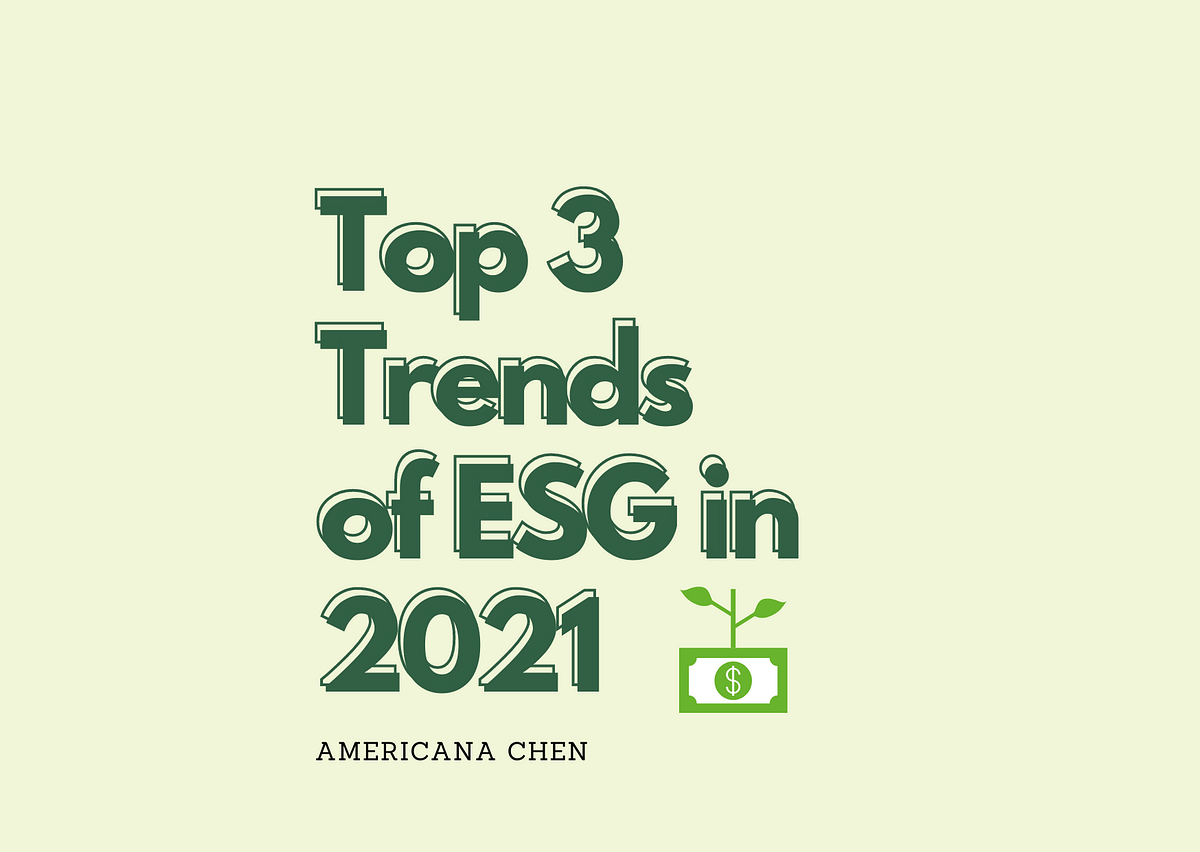 Top 3 Trends of ESG in 2021: Fostering Sustainable Investments | by ...