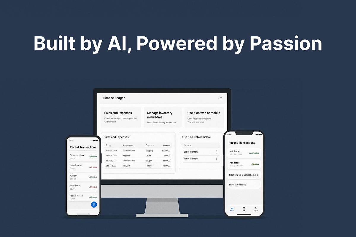 A Full Ledger System for Web & Mobile, Created Entirely Using ...