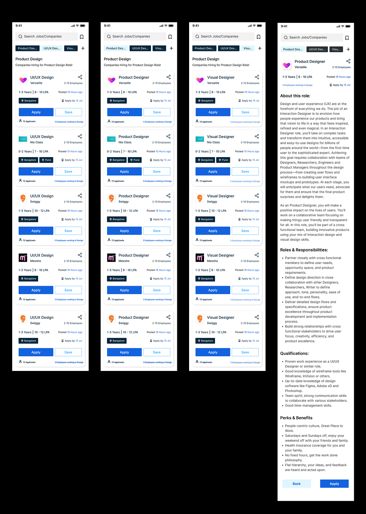 Design assignment: Helping Designers to find their next job. | by ...