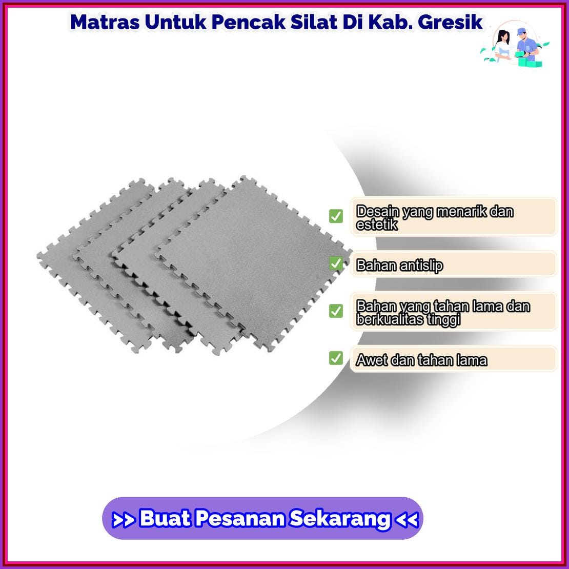 Matras Untuk Pencak Silat Di Kab Gresik - Harga Matras Taekwondo - Medium