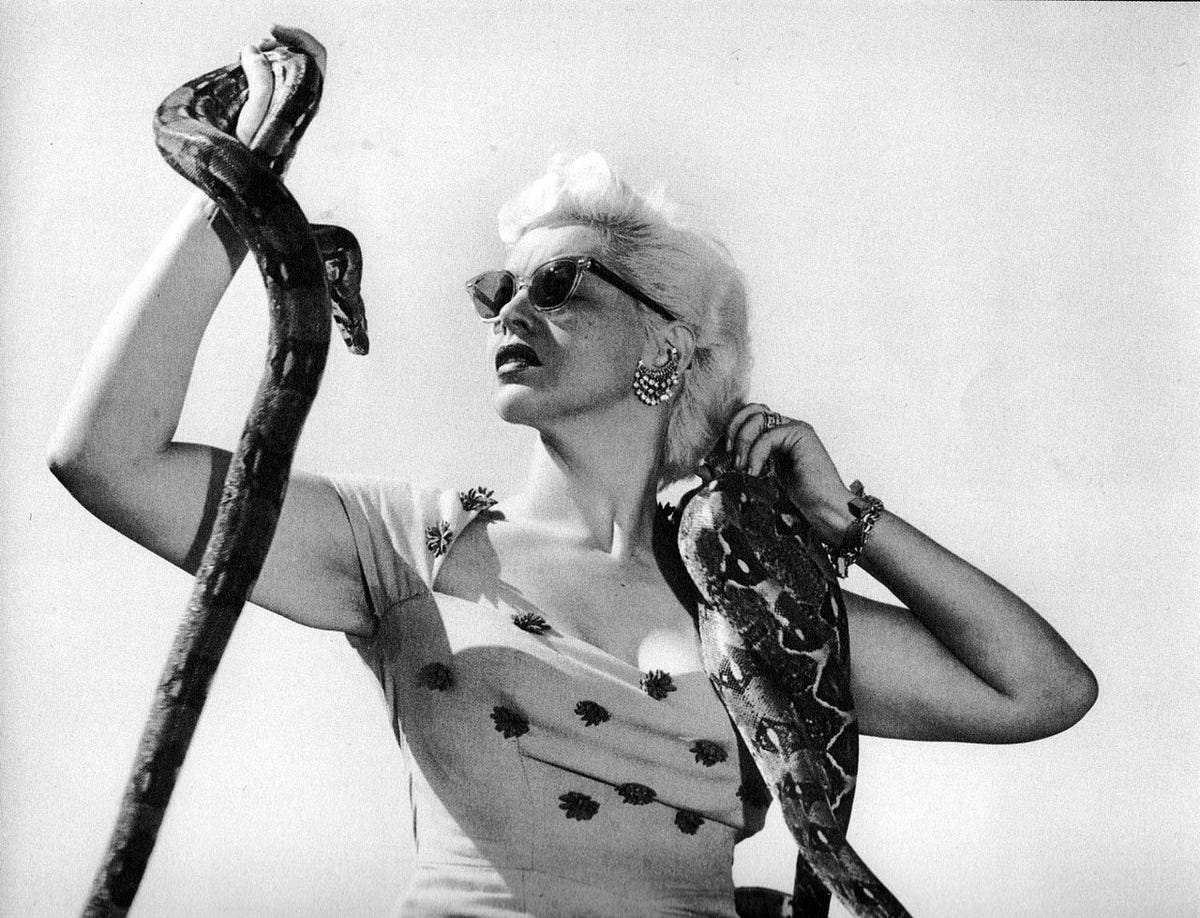 This wonderfully wicked burlesque dancer’s snake act sizzled the ...