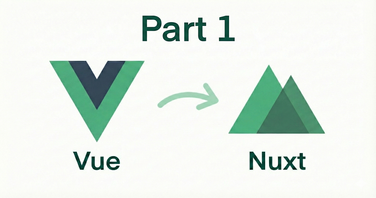 Vue To Nuxt: Part 1. The starting point of my Nuxt 4… | by Sherif M ...