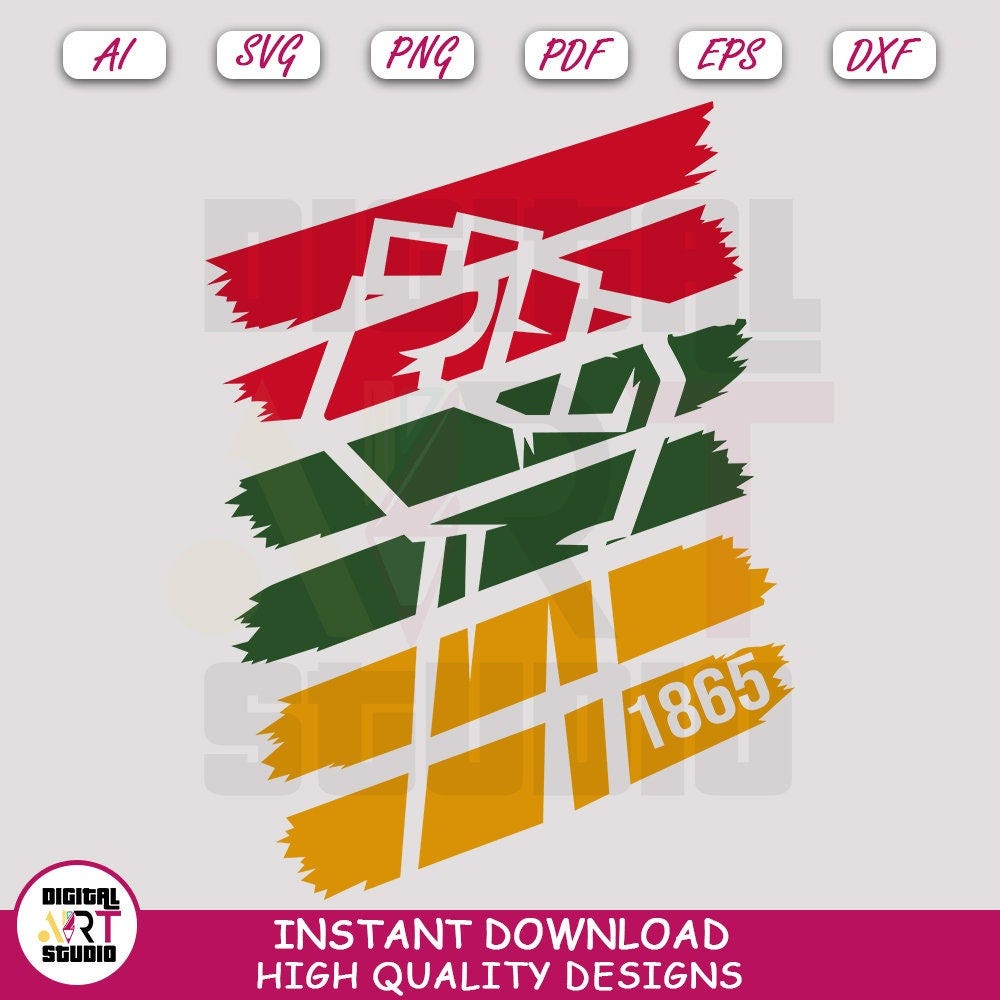 Juneteenth Vector Svg, Freedom Hand SVG, Black History SVG ...