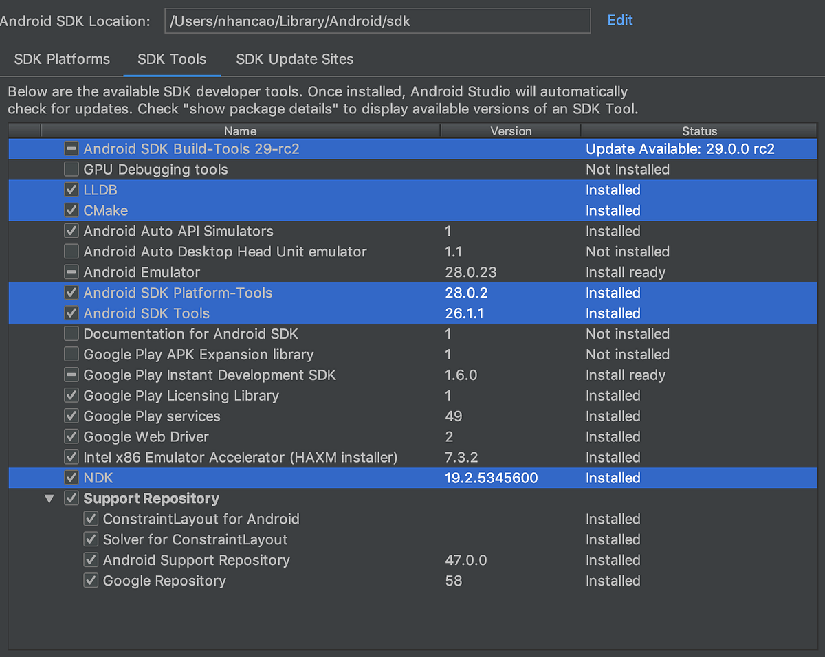 Build Dlib C++ for Android. Prepare Android SDK | by Nhan Cao | Medium