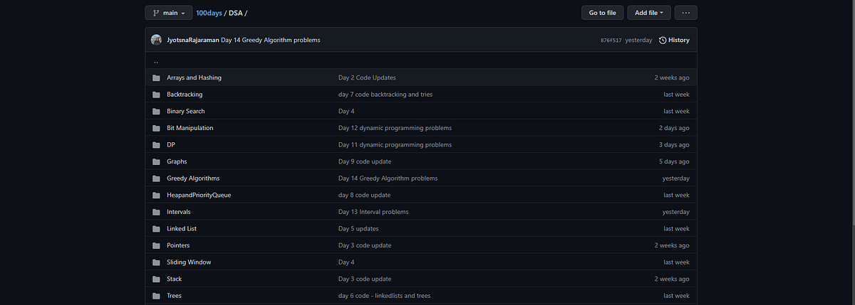 Building a GitHub account x 100 days of code: Day 14 | by Jyotsna ...
